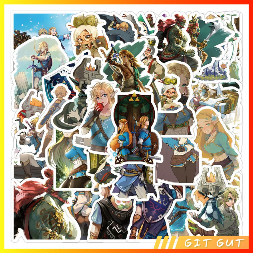 Sticker Pack C Stickers 50 pcs The Legend of Zelda Tears of The Kingdom ...