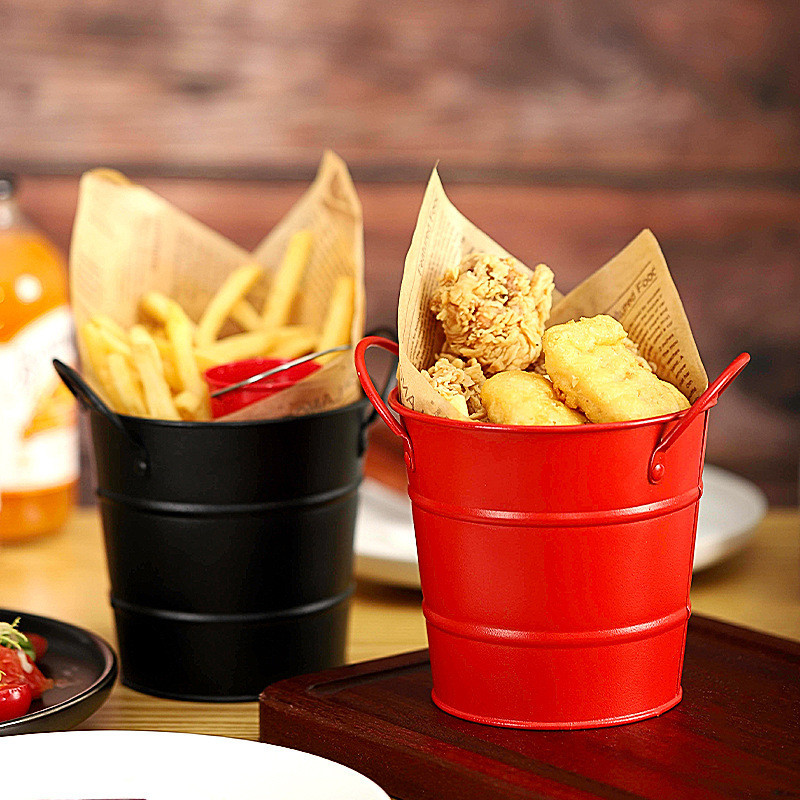 Creative Mini French Fries Bucket Fried Chicken Bucket Quiet Bar Small ...