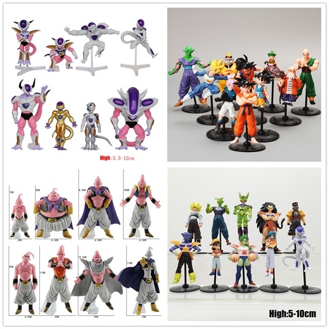 5/7/8/10 Pcs Dragon Ball Z Set Frieza Cell Majin Buu Piccolo Dragon Ball Toys Set Action Figure ...
