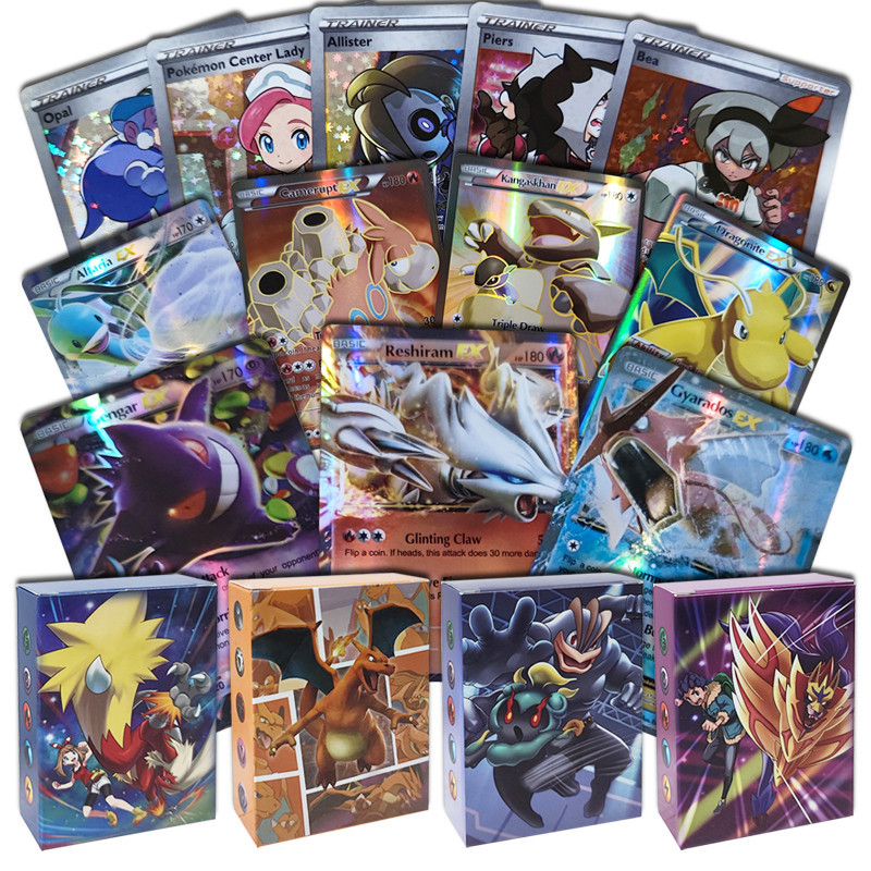 60pcs/box Pocket Ultra Rare Monster Card Bundle Vmax/GX/EX/Energy ...