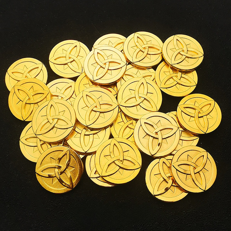 Genshin impact Game Mora Coin Monster Falling Open Treasure Box Game ...