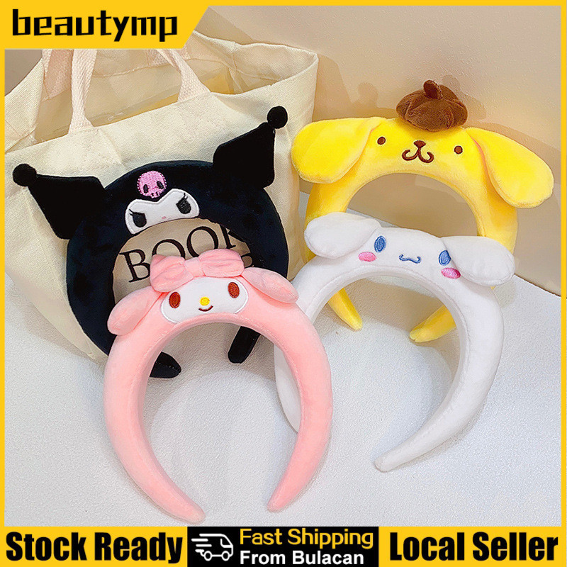 Cute Cartoon Hair Hoop Sanrio Melody Cinnamon Dog Washing Face Hair ...