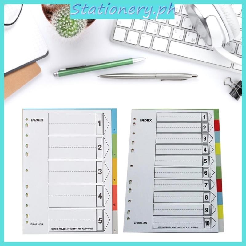 Stat 2 Pieces Dividers for A 4 Folders Practical Index Dividers Subject ...
