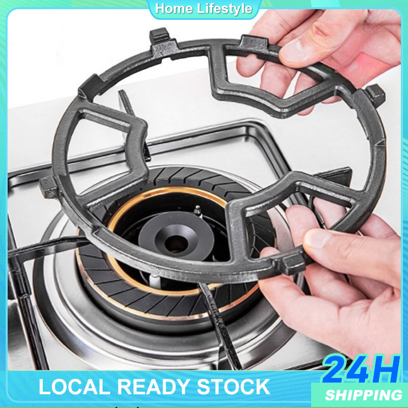 Universal Cast Iron Wok Pan Support Rack Stand For Burners Gas Hobs ...