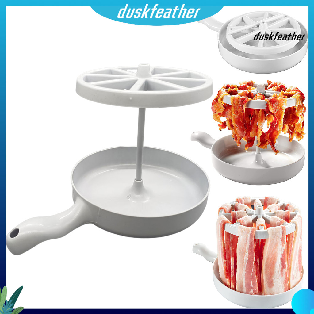 [DF] Microwave Bacon Maker Tray Crispy Bacon Cooker Grease Saver with ...