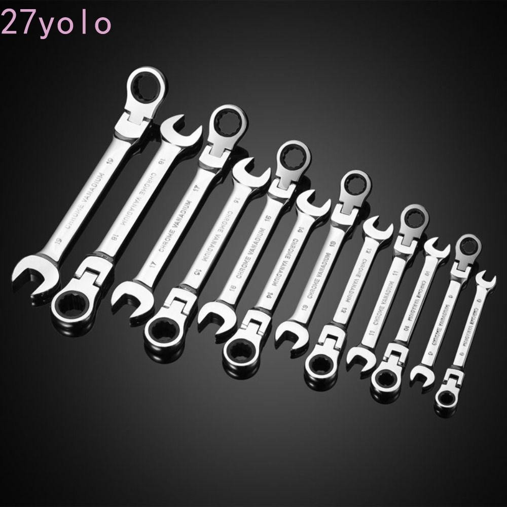 YOLO Ratchet Spanner, Flexible Pivoting Head Quick Release Ratchet ...