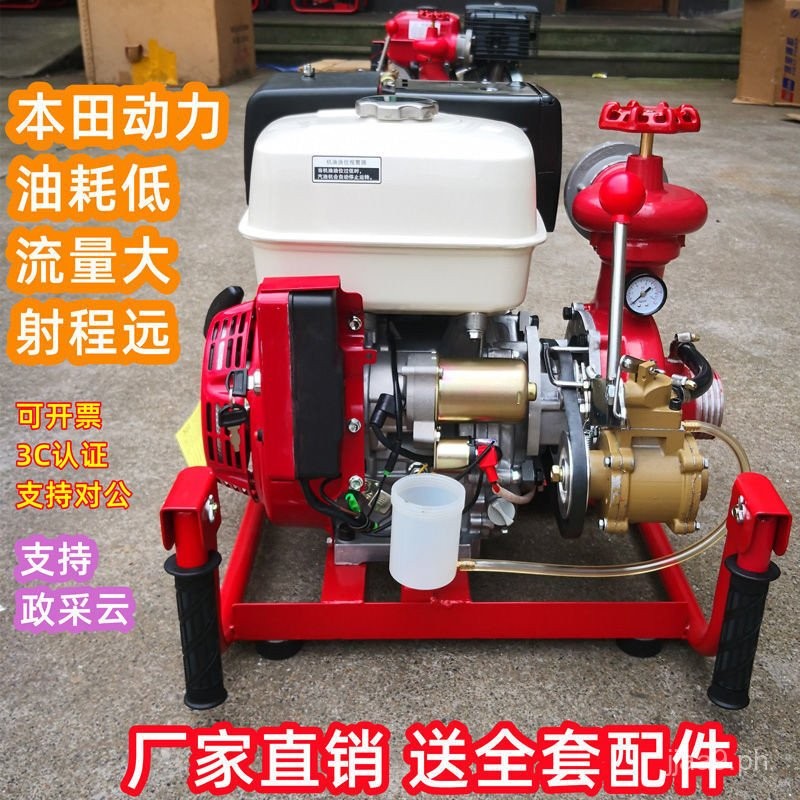 13Horsepower Emergency Hand-Pumped Motorized Fire Pump Water Pump High ...