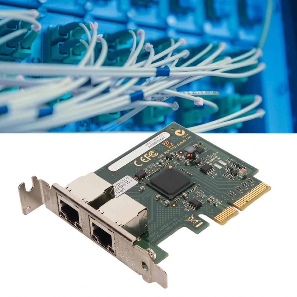 Ddhihi Server Network Adapter 10 100 1000Mbps 2 RJ45 Remote Wake Up ...