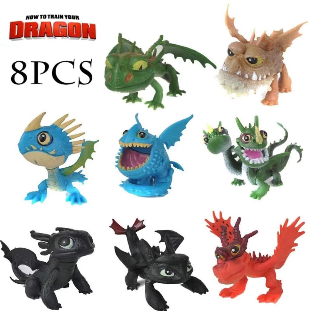 Ready Stock Black Dragon Toothless Boy White Dragon Guangsha Doll Tame ...