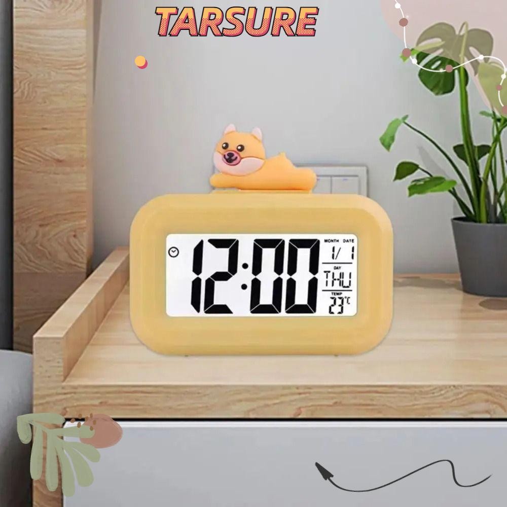 TARSURR Cartoon Shape Digital Clock, Temperature Display Small Children ...
