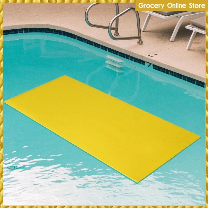 Unsinkable Pool Mattress Foam Lake Swim High Density Foam Double Layers ...