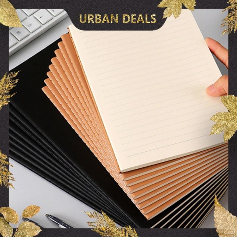 36 Sheets A5 Retro Notebooks Khaki Black Notebook Office School ...