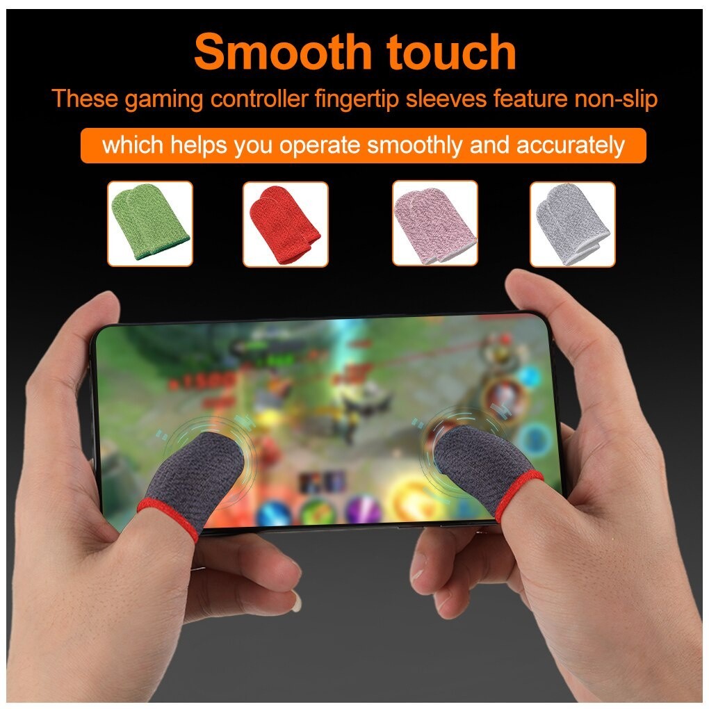 Gamers Mobile Finger Sleeve Gloves Touchscreen Sweatproof Game ...