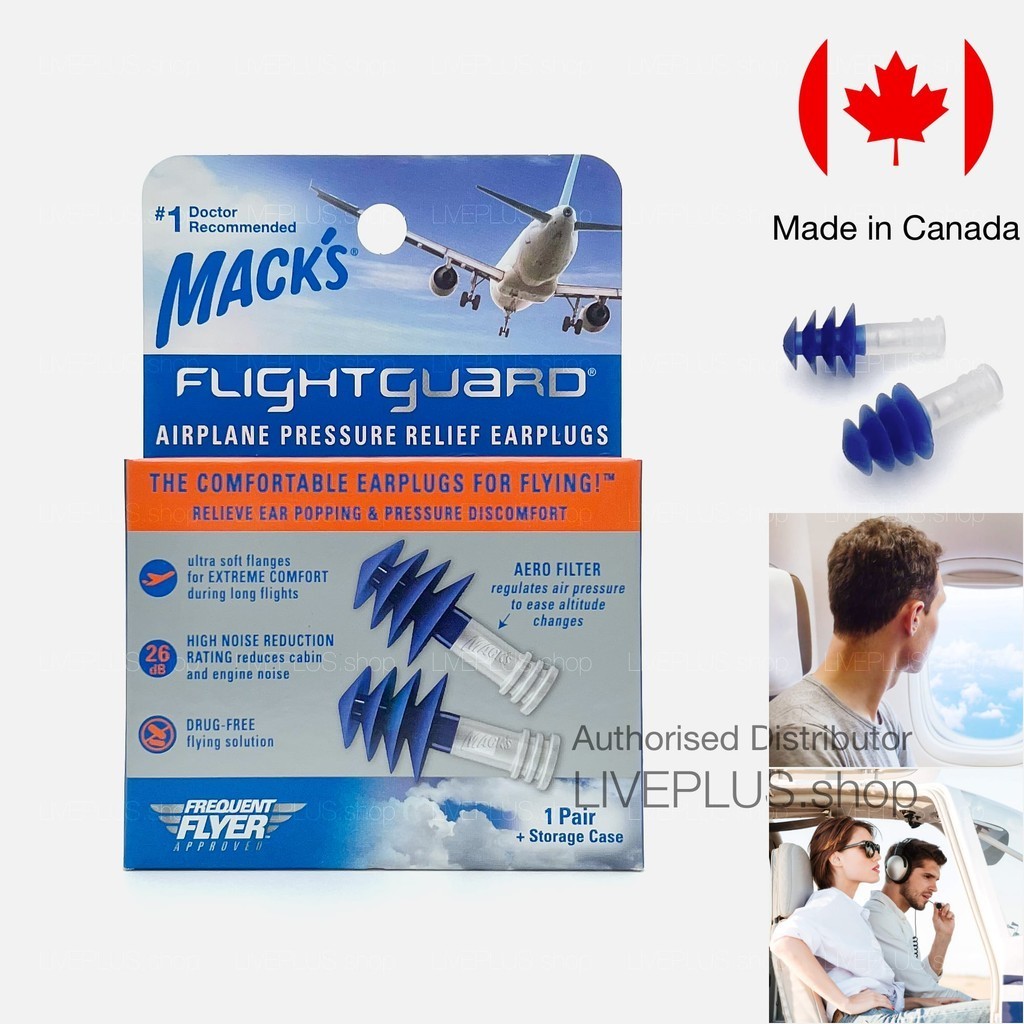 Mack's Flightguard Airplane Pressure Relief Earplugs — Flying Pain ...
