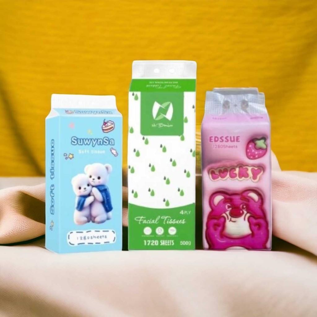 Large Bundle Pack Soft Tissue Affordable Gentle In Skin Facial Tissue ...