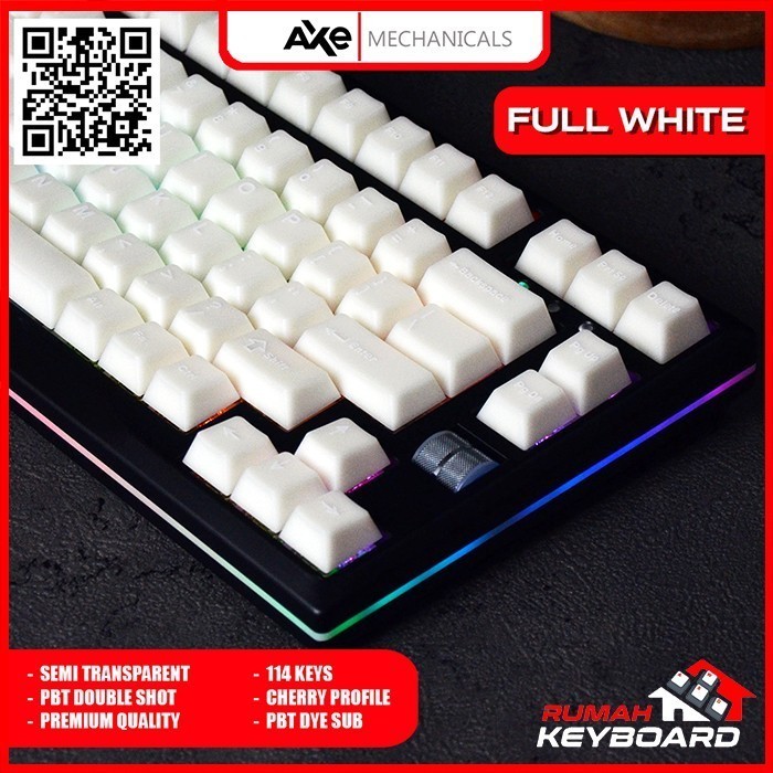 Keycap - KEYCAPS - CHERRY - SEMI Transparent - DOUBLE SHOT PBT DYE SUB ...