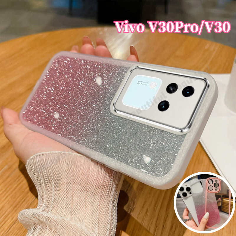 Vivo V30 Pro Phone Case For Vivo V30 V30Pro V 30 V30p 5G VivoV30 Casing Glitter Soft TPU ...