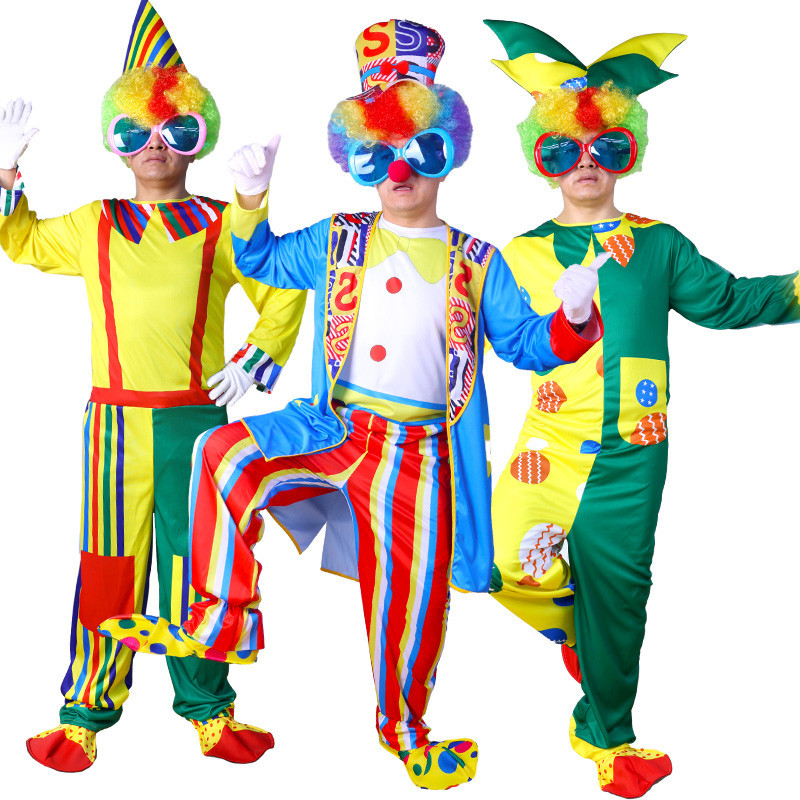 Adult Funny Circus Clown Cosplay Costume New Fancy Naughty Joker New ...