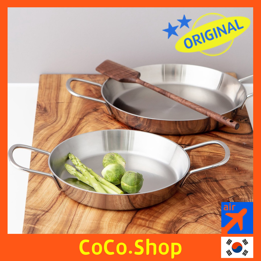 [EDELKOCHEN] korea brand satin 3-layers stainless frying pan 20cm/24cm ...