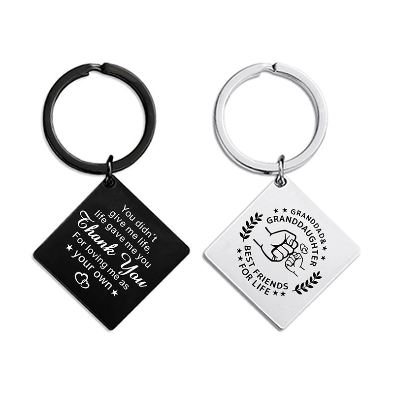 Metal Lettering Keychain Family Family Family Memorial Holiday Gift ...