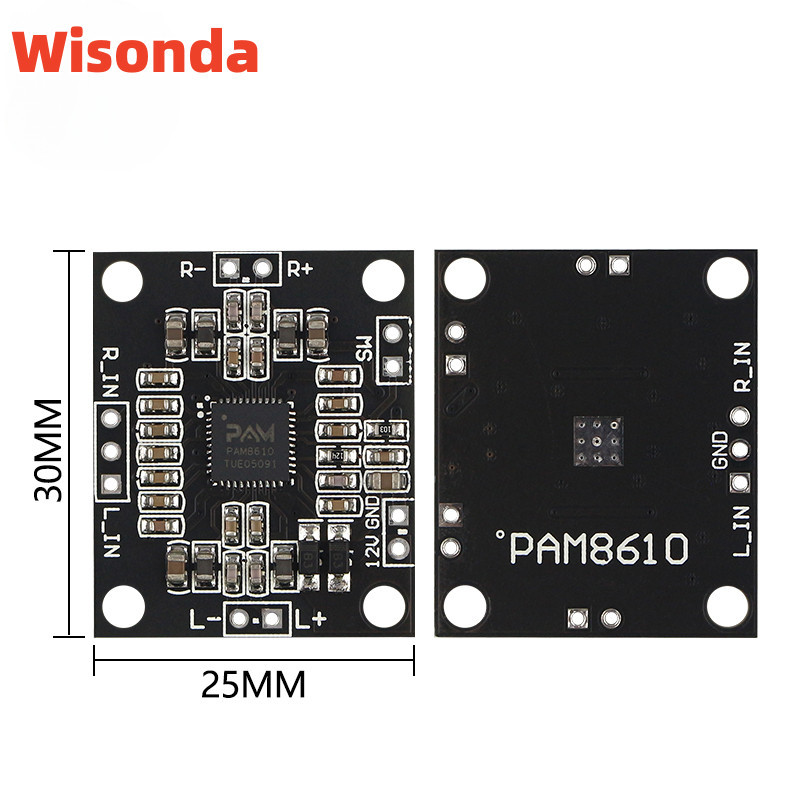 PAM8610 digital power amplifier board 2 x15w dual channel stereo mini ...