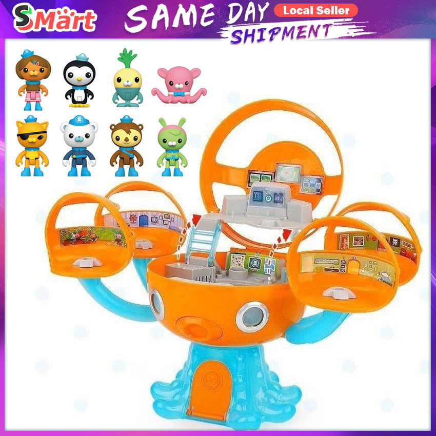 Octonauts Octopod Castle Barnacles Peso Kwazii Action Figure Shark ...