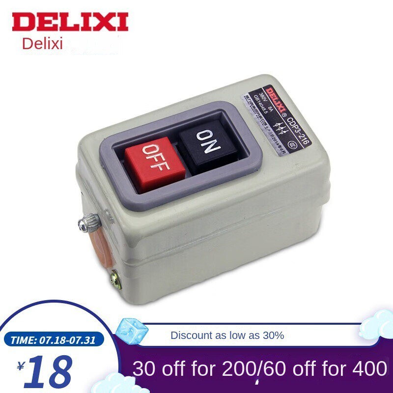 Delixi Push Button Switch CDP3-211 Power Control Button Arrest Switch ...