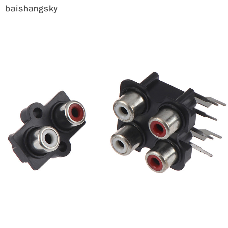 baishangsky 5Pcs 2/4 hole RCA Female Stereo audio Jack AV Audio input ...