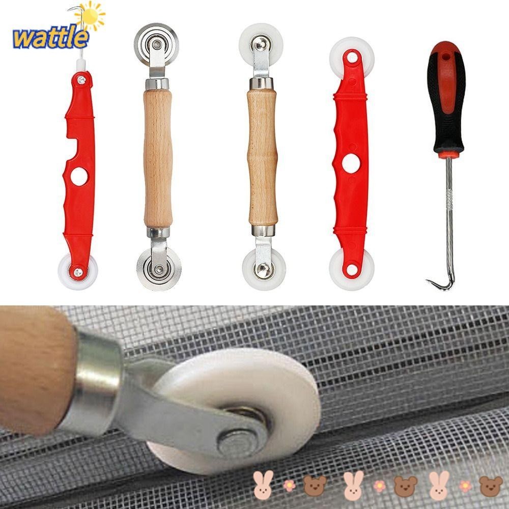 WATTLE Rubber Rolling Wheel Tools, Stainless Steel Window Screening ...