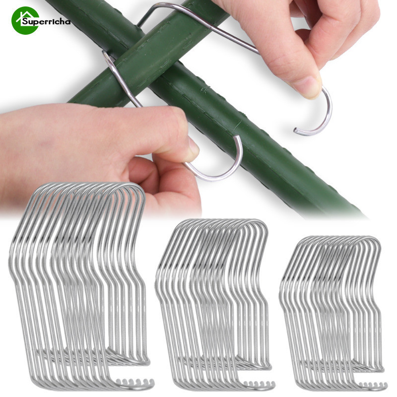 Multi-Purpose Plant Supports Stakes Fixed Hooks - Garden Climbing Vine ...