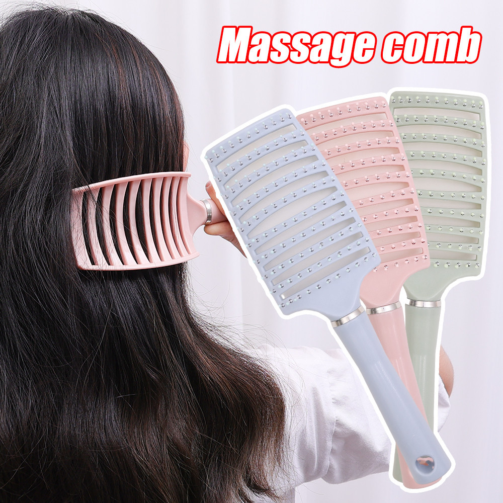 Hollow Hair Comb - Hair Brush, Barber Comb, Hair Detangler - Portable ...