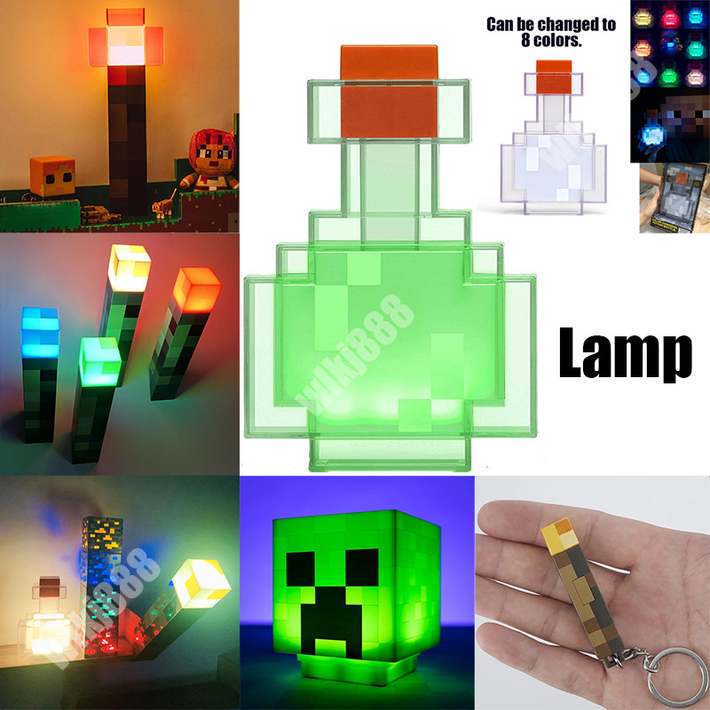 Minecraft Redstone Ore Creeper lamp Redstone Torch LED Glowing ...