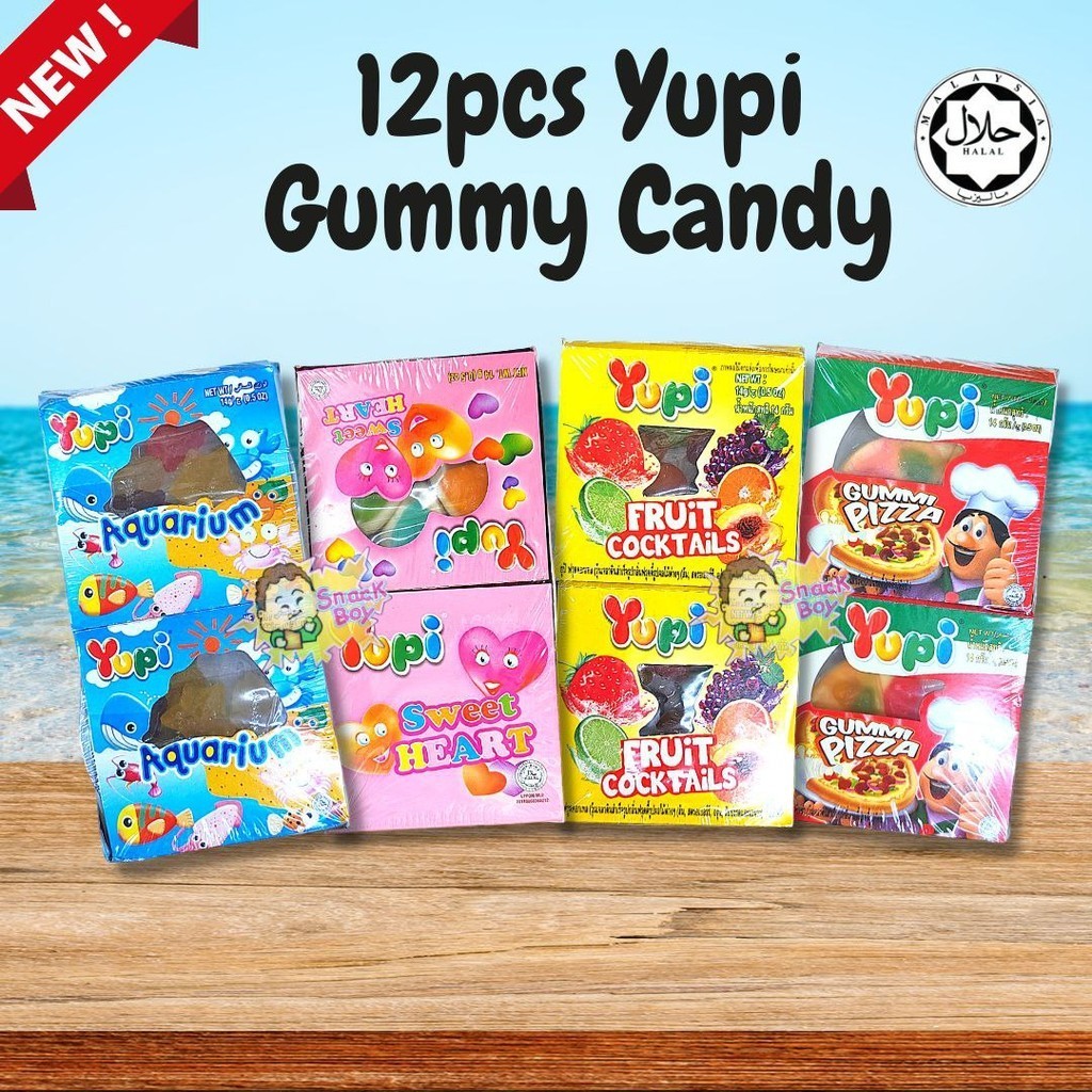 12pcs Yupi Gummy Candy Series +- 15g (1Box =12pkt) | Shopee Philippines