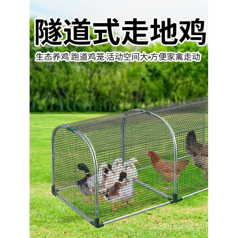 Free-Range Chicken Coop Runway Cage Free-Range Chicken Tunnel Cute Pet ...