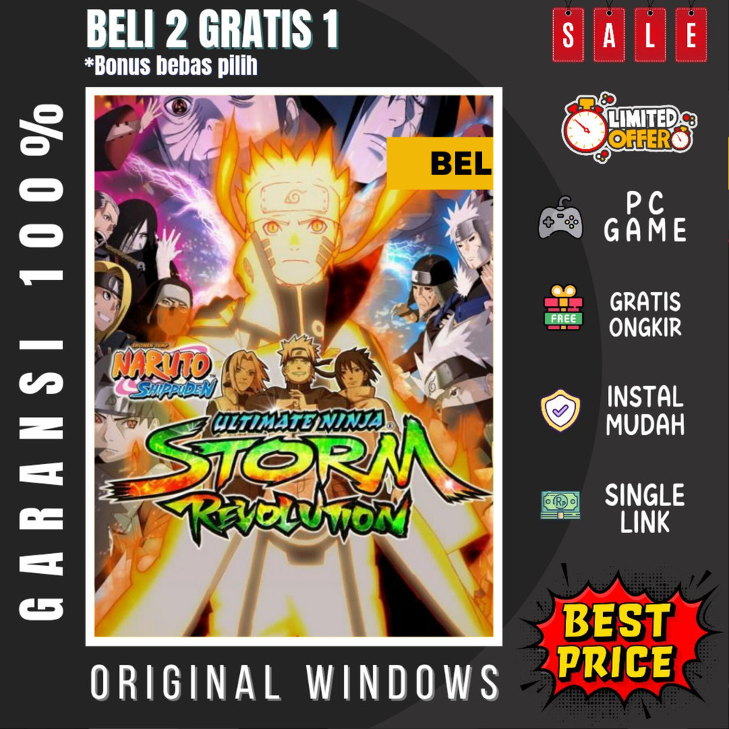 Naruto SHIPPUDEN ULTIMATE NINJA STORM REVOLUTION - PC GAME - LAPTOP ...