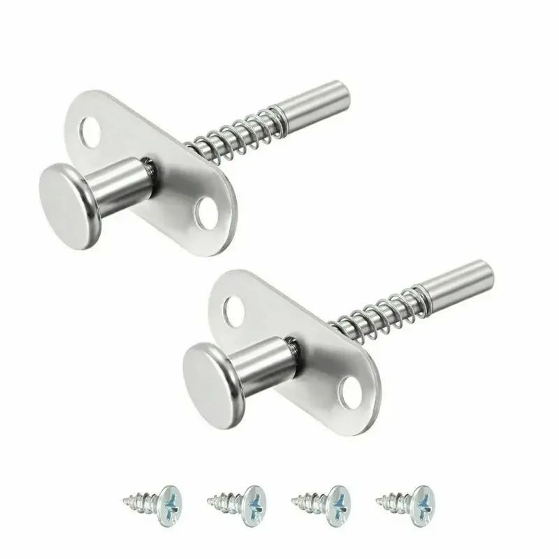2pcs Plunger Latches Spring-Loaded Stainless Steel 6mm Head 60mm Total ...