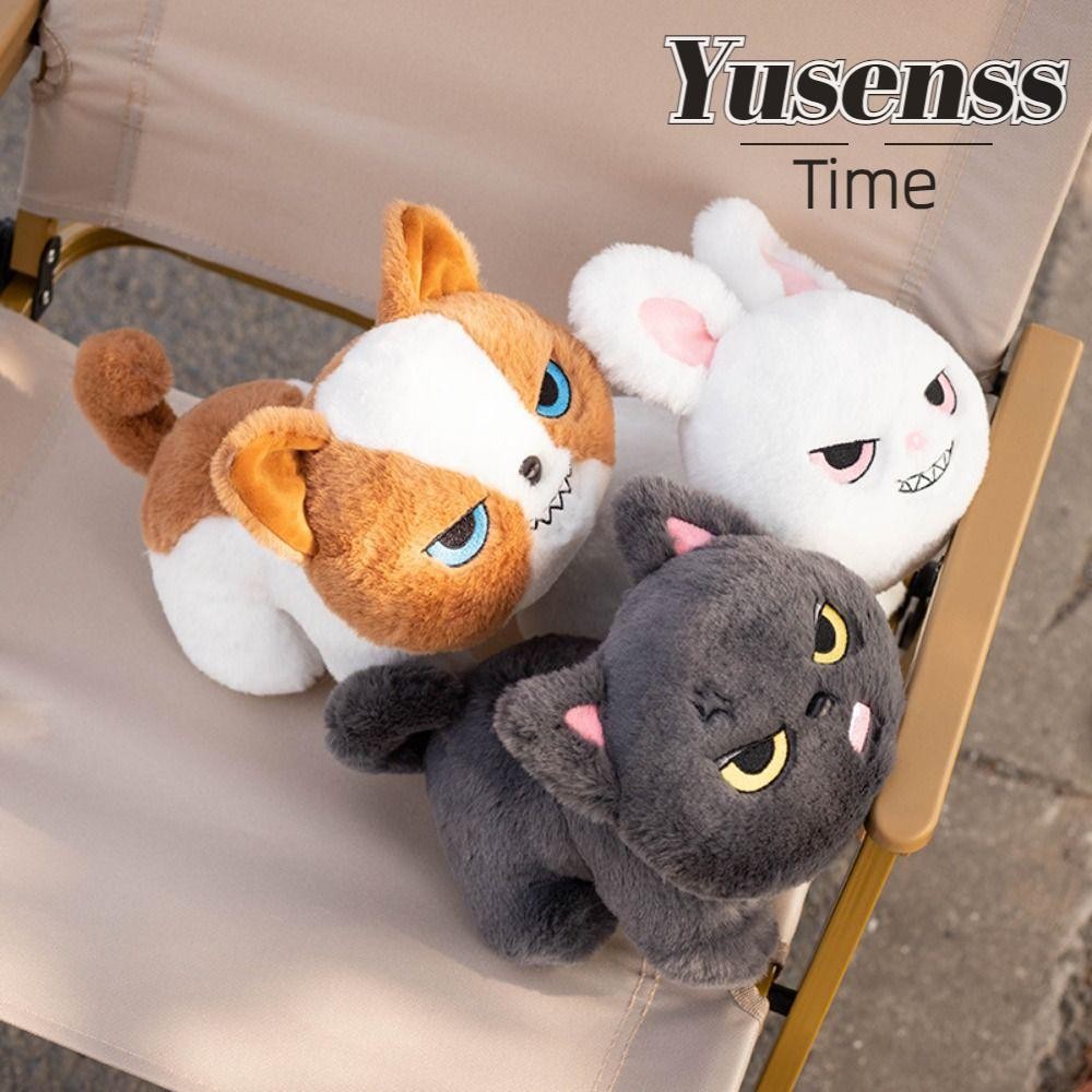 YUSENSS Animals Plush Dolls, Angry Emotion Rabbit Dog Cat Toy, Cartoon ...