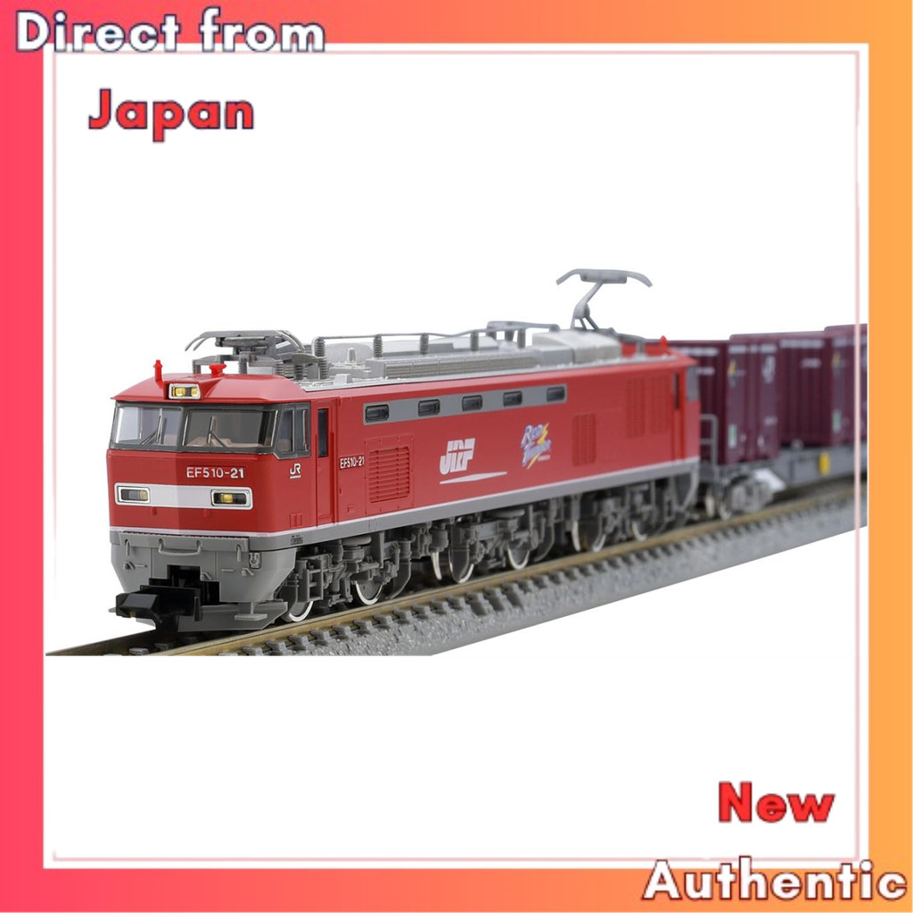 TOMYTEC TOMIX N Gauge JR EF510 Type 0 Container Train Set 98485 Railway Model Electric ...