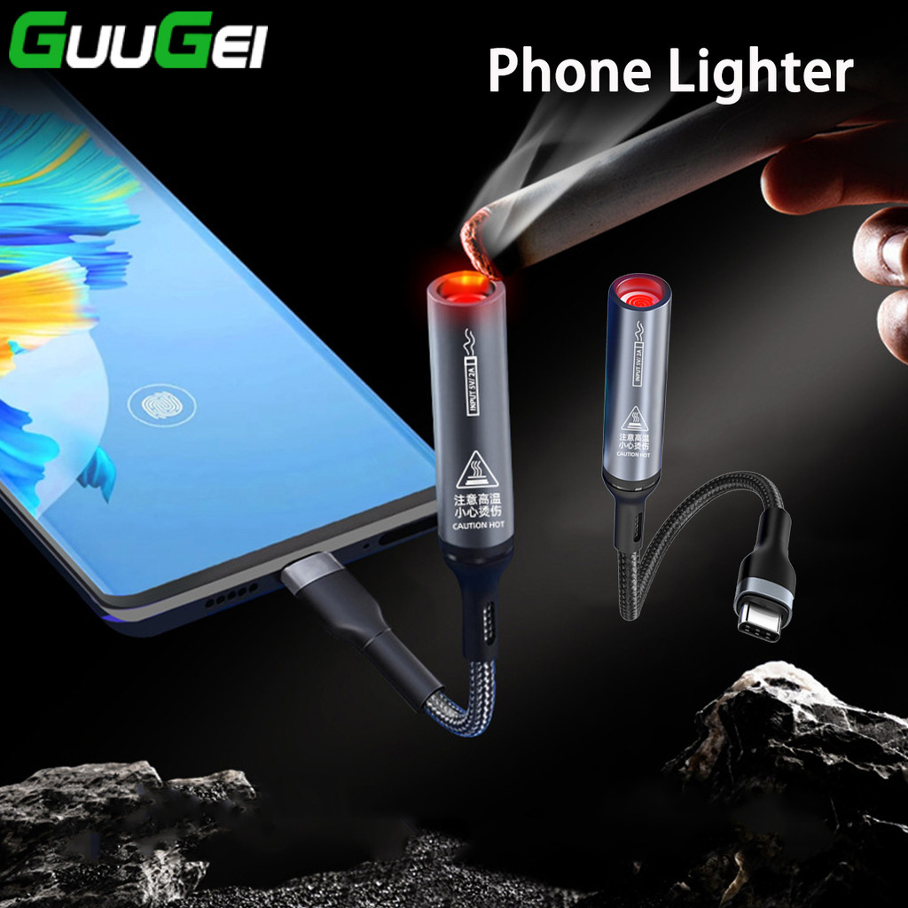 Guugei Type C Heater Phone Lighter Adapter USB Cigarette Lighter ...