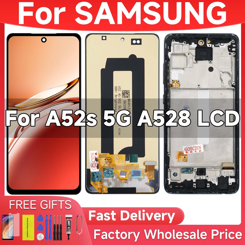 A52S Display For Samsung Galaxy A52s 5G A528 SM-A528B A528M A528N LCD ...