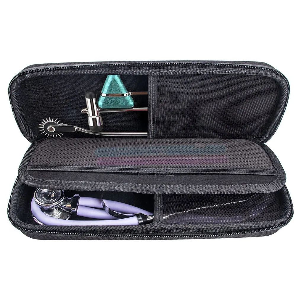 Double Layer Hard EVA Portable Stethoscope Carrying Storage Case Bag ...
