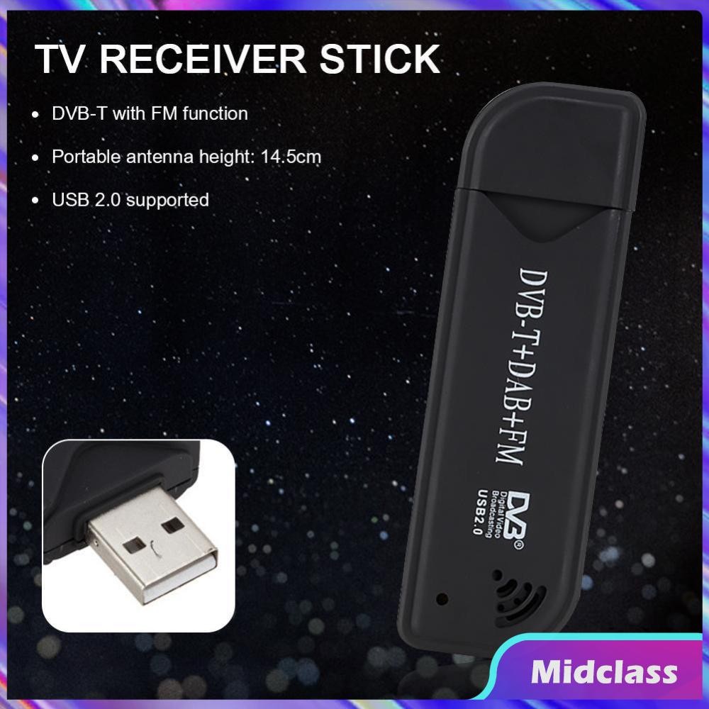 USB2.0 DAB FM Radio DVB-T RTL2832U R820T2 RTL SDR TV Stick Dongle USB ...