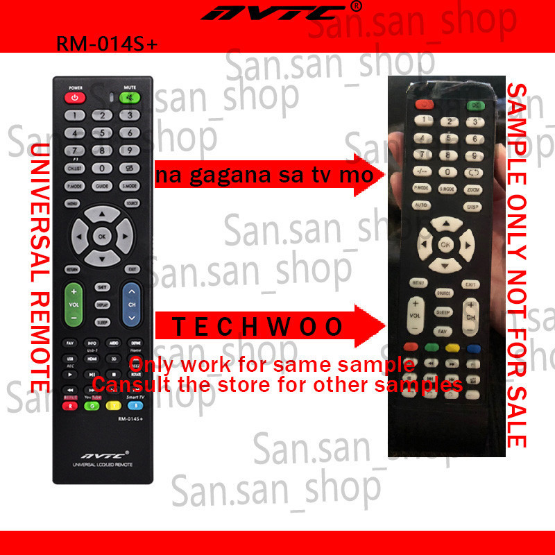 100% work Universal remote control for TECHWOO led smart tv remote.na ...