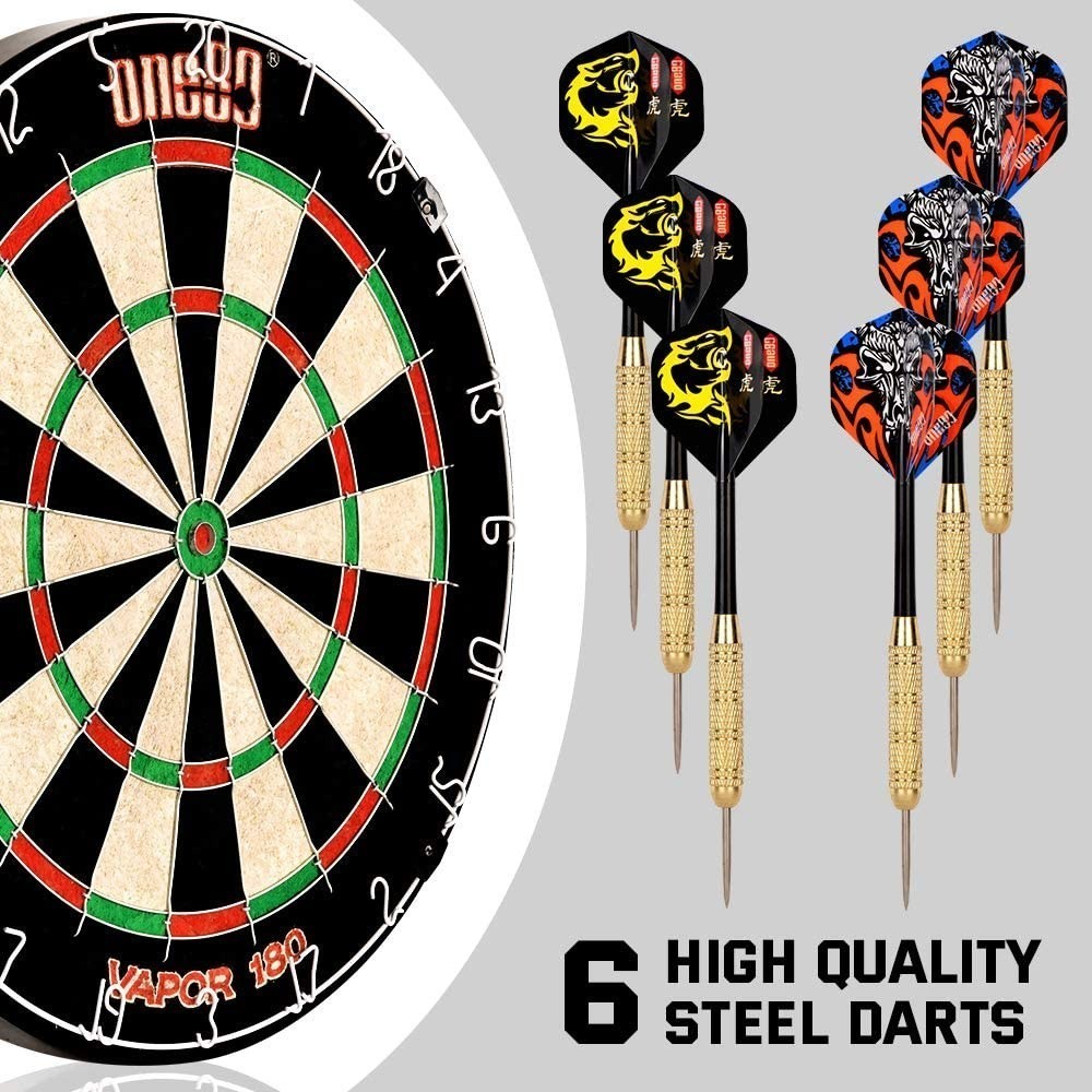 One80 Vapor 180 Dartboard 2 sets free steeltip darts ready to play ...
