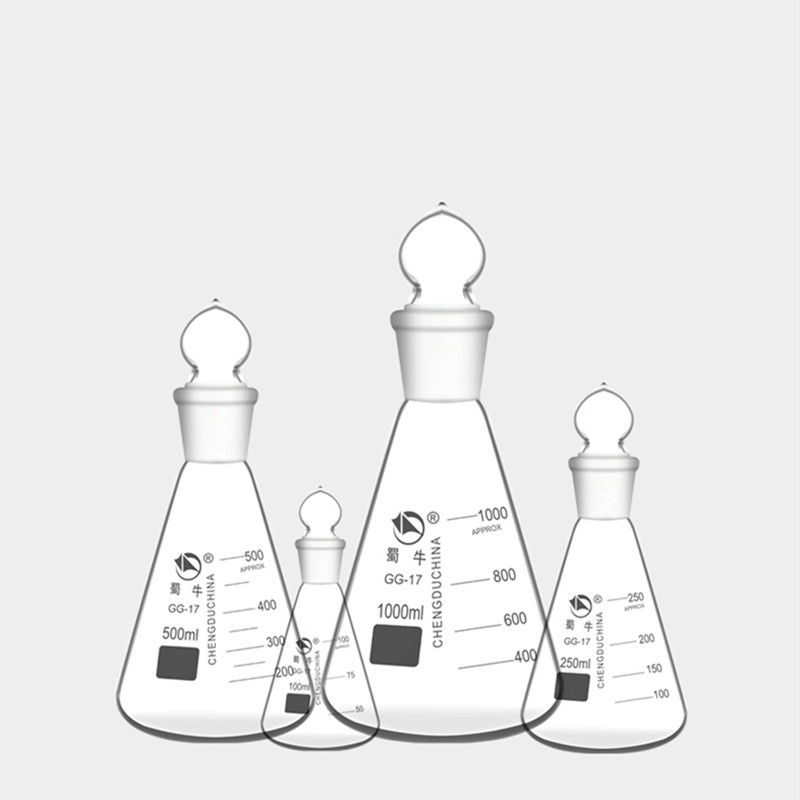 1Pcs/Lot 50ml to 1000ml Lab Borosilicate Glass Erlenmeyer Conical Flask ...