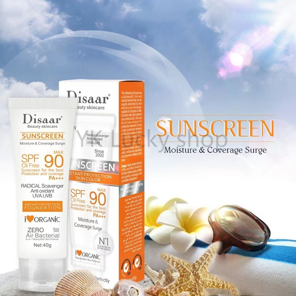 ( YK ) Disaar Skin Care Sunscreen SPF 90 PA+++ Face and Body Whitening Facial Sunscreen | Shopee ...