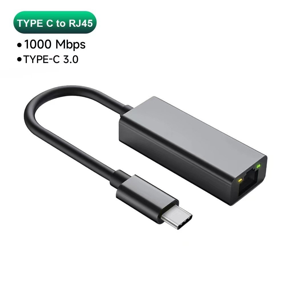 1000Mbps Type-C/USB To RJ45 Gigabit Ethernet Type-C To Ethernet Adapter ...