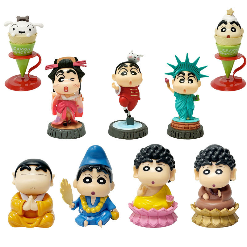 Crayon Shin-chan Nohara Shinnosuke Figure Nohara Shiro Shinchan Cute ...