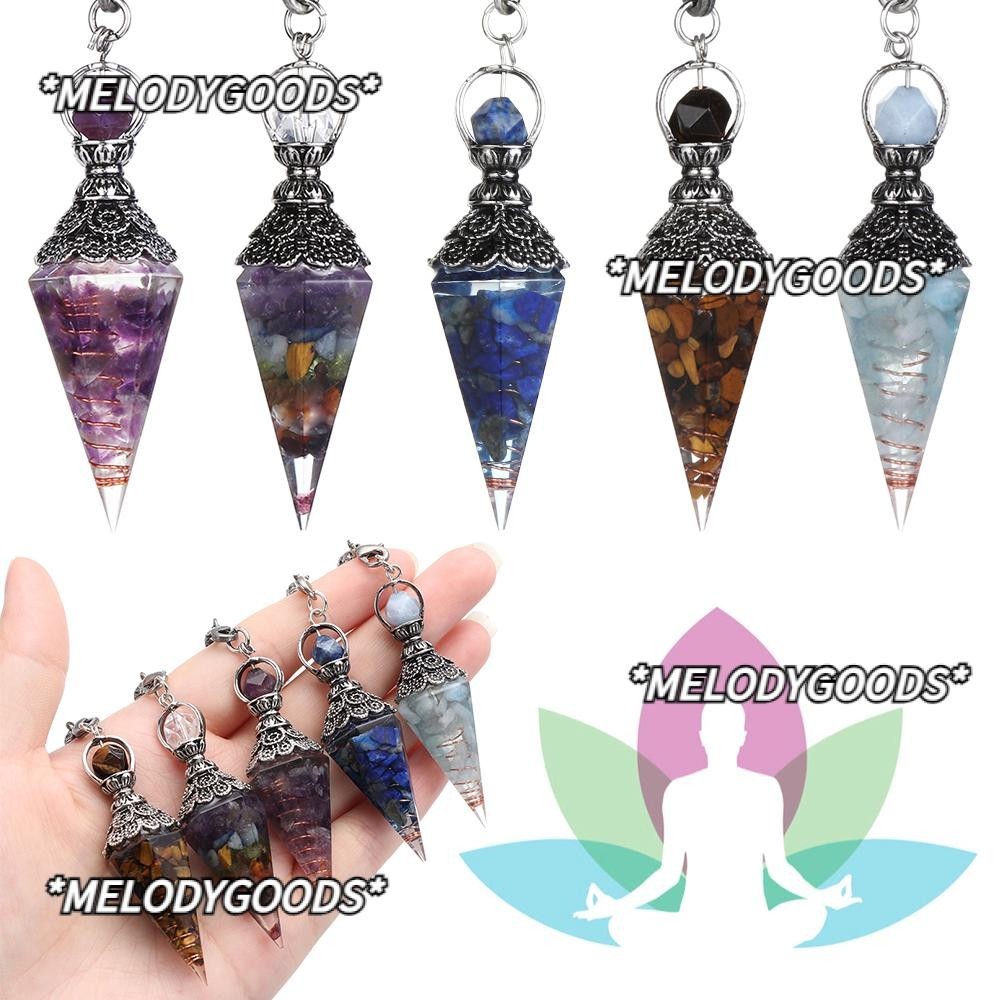 MELODG Chakra Crystal Healing Pendulum Dowsing Pendulum Scrying Wicca ...