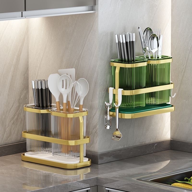 Kitchen fork knife storage rack Household wall mounted Chopstick Holder ...